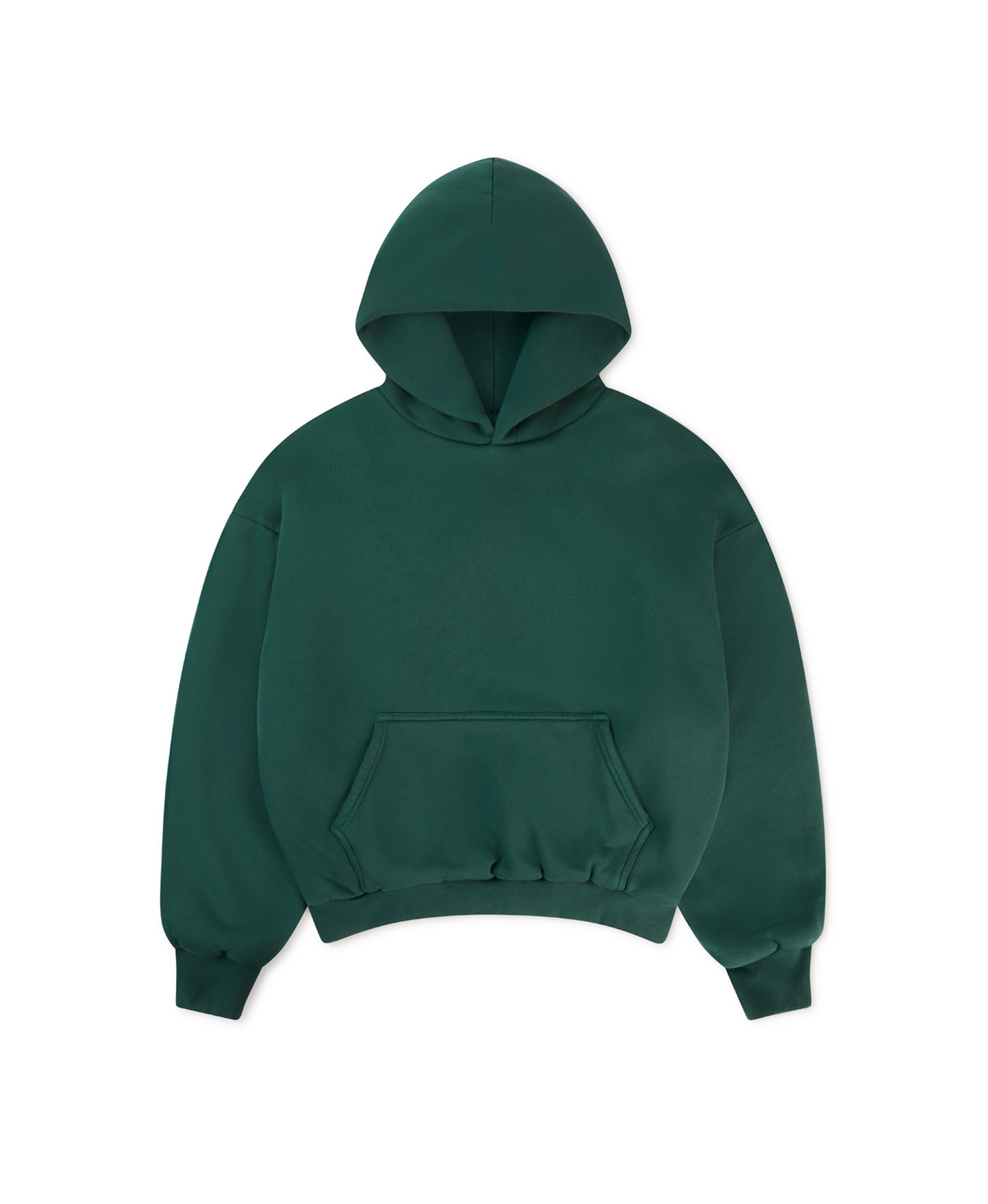 1000 GSM 'British Racing Green' Double Hoodie – Velour Garments