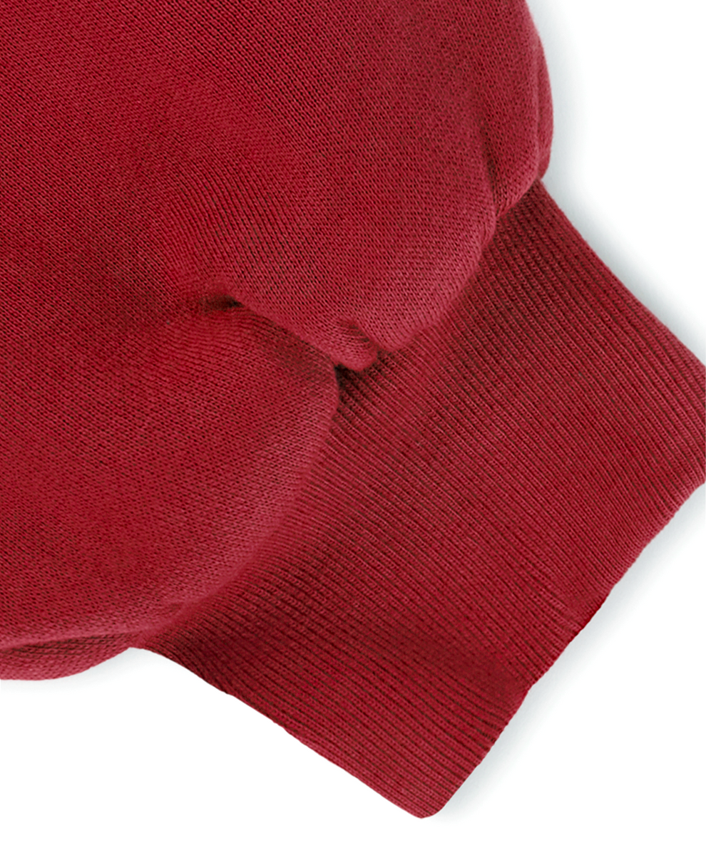 1000 GSM 'Dark Red' Double Hoodie – Velour Garments