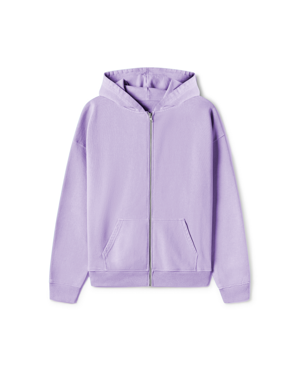 600 GSM 'Lavender' Zipper – Velour Garments