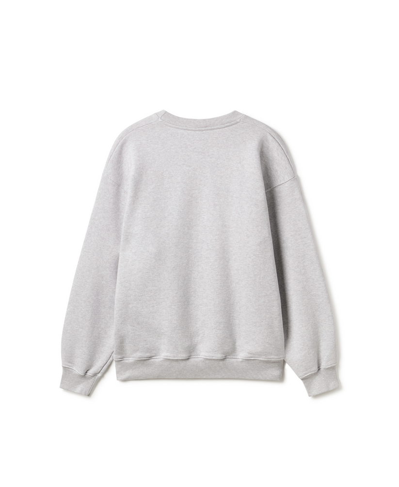 600 GSM 'Light Heather Gray' Crewneck – Velour Garments