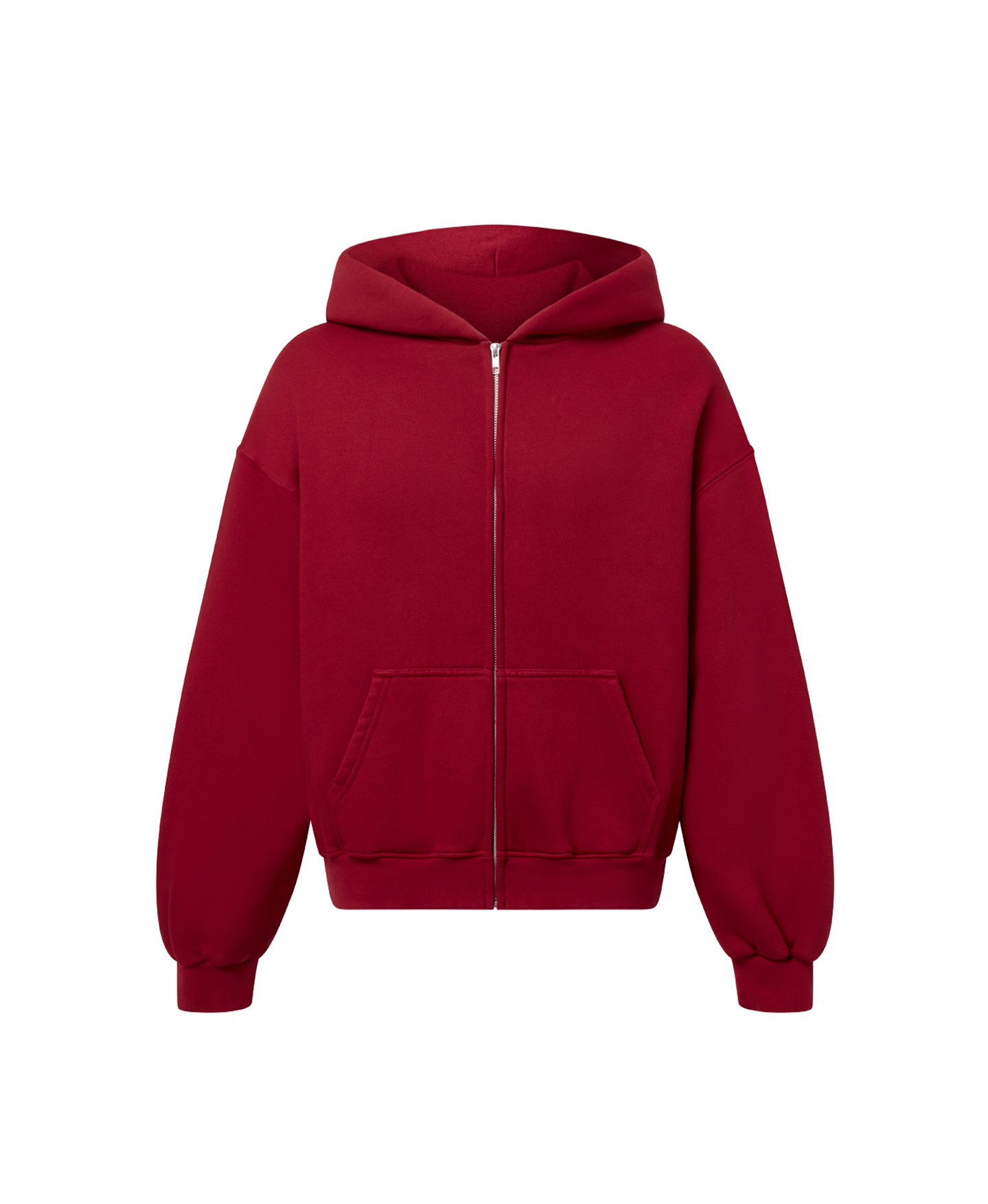 450 GSM 'Dark Red' Zipper – Velour Garments