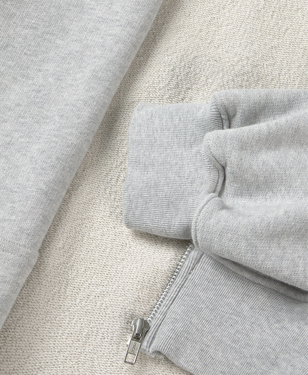 600 GSM 'Light Heather Gray' Zipper – Velour Garments