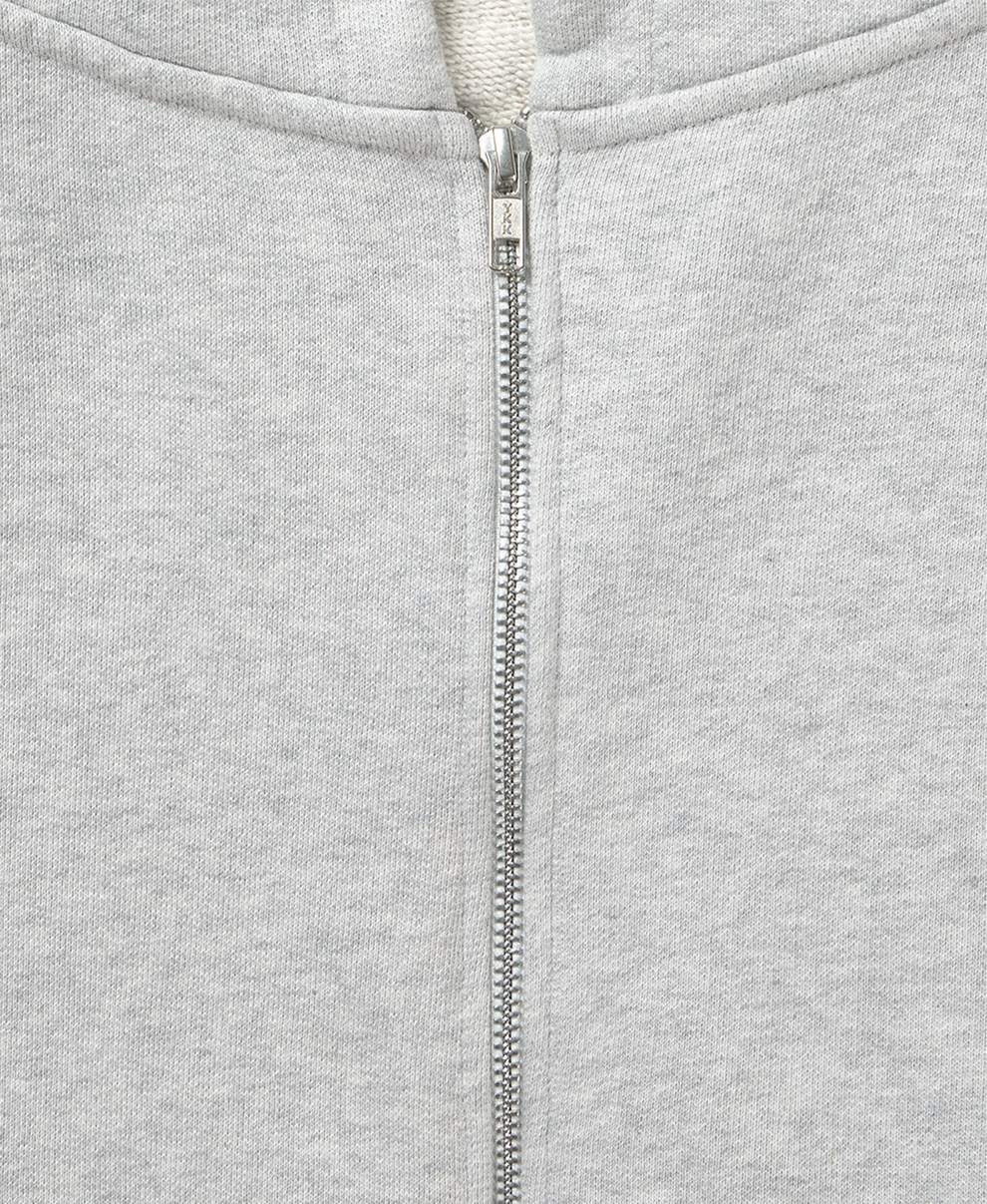 600 GSM 'Light Heather Gray' Zipper – Velour Garments