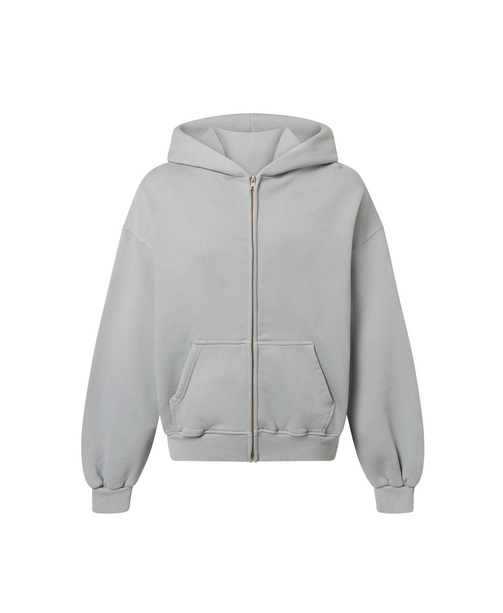 450 GSM 'Neutral Gray' Zipper – Velour Garments