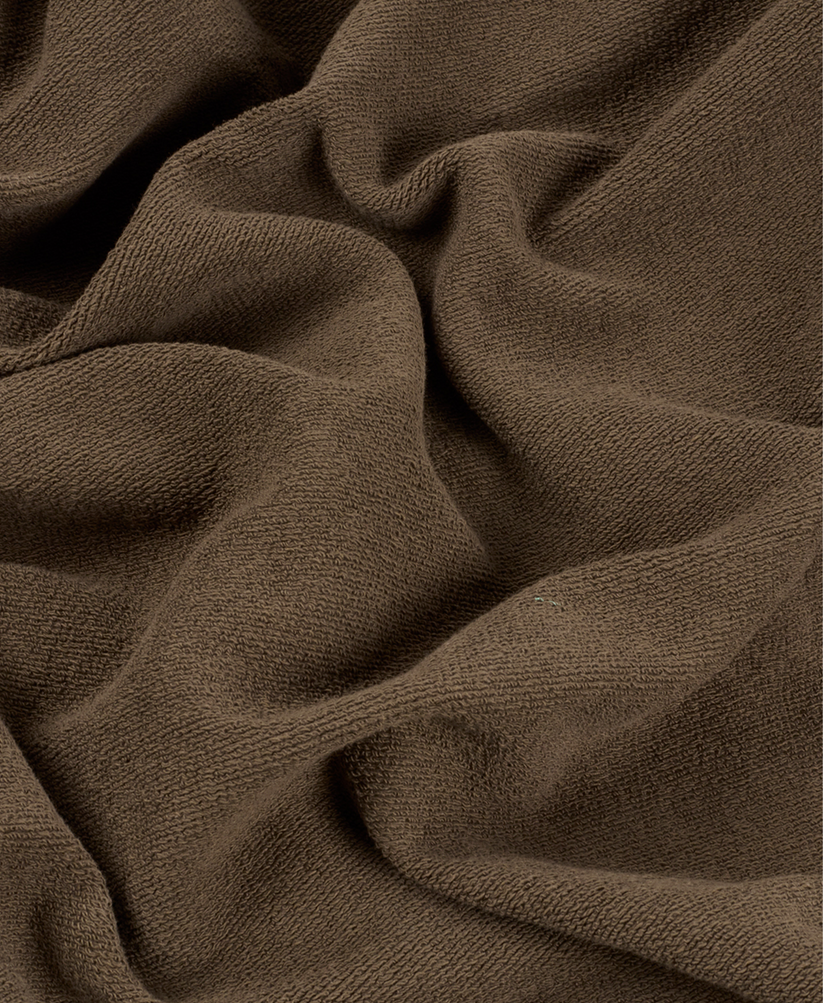 600 GSM 'Mocha Brown' Zipper – Velour Garments