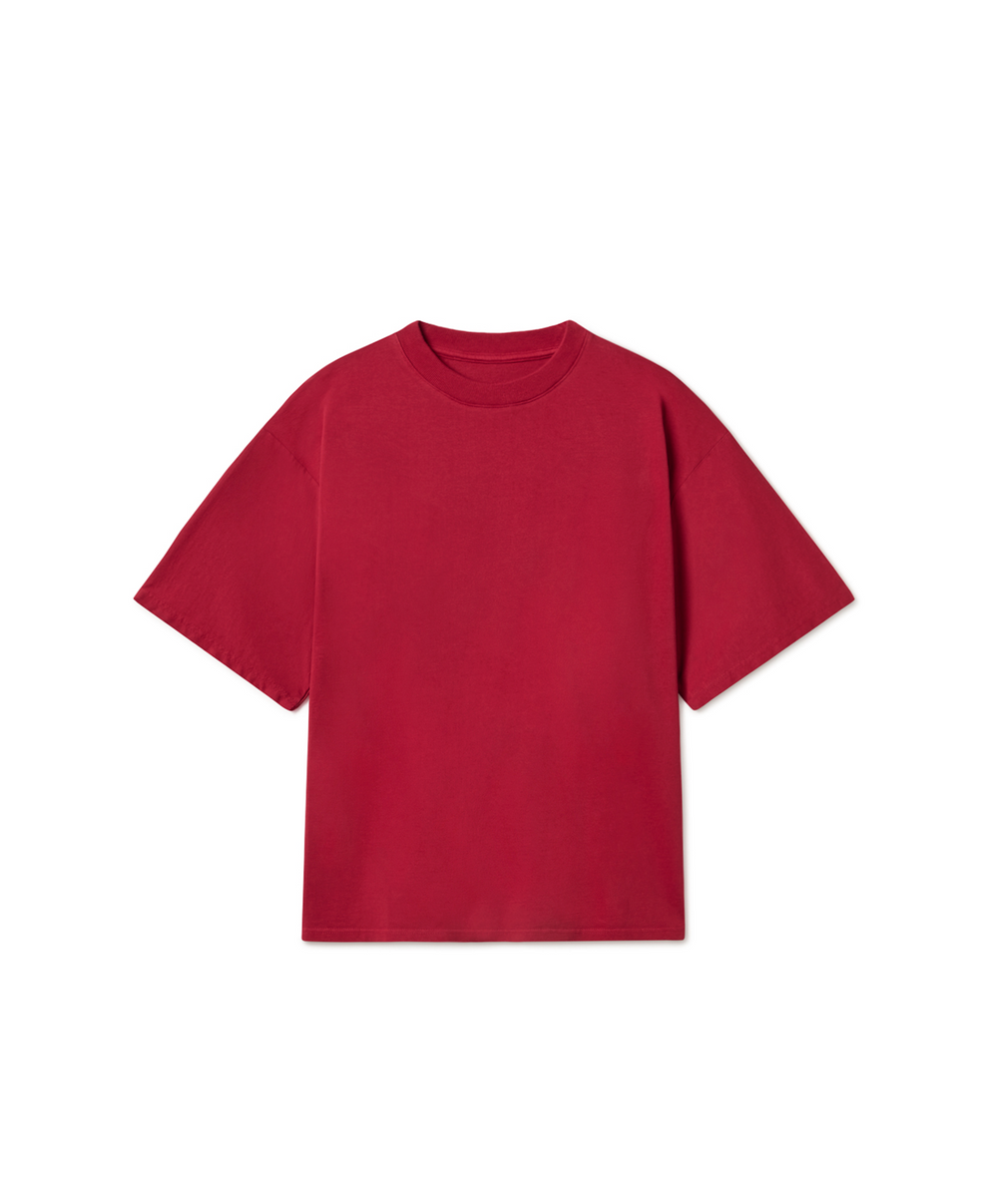300 GSM 'Dark Red' T-Shirt – Velour Garments