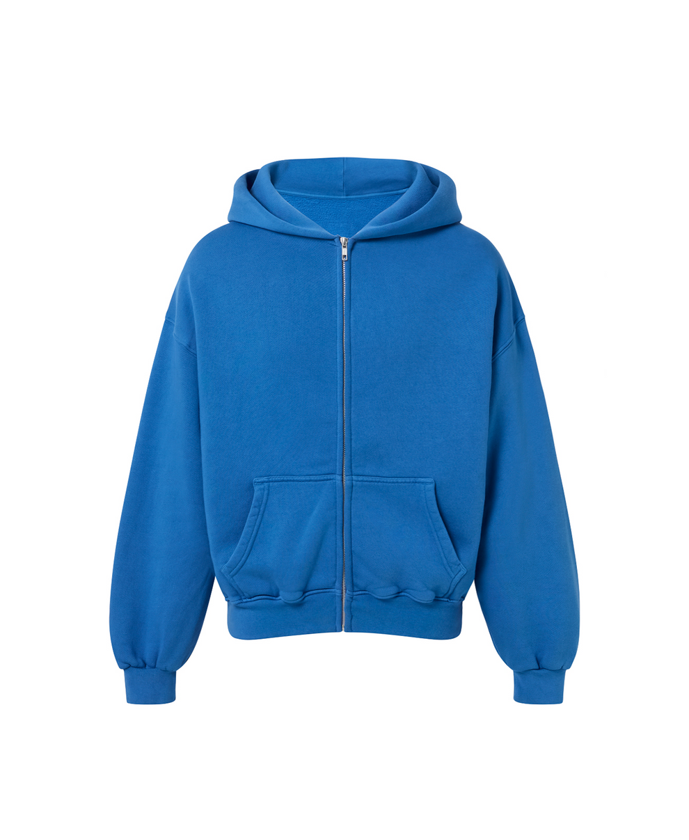 450 GSM 'Royal Blue' Zipper – Velour Garments