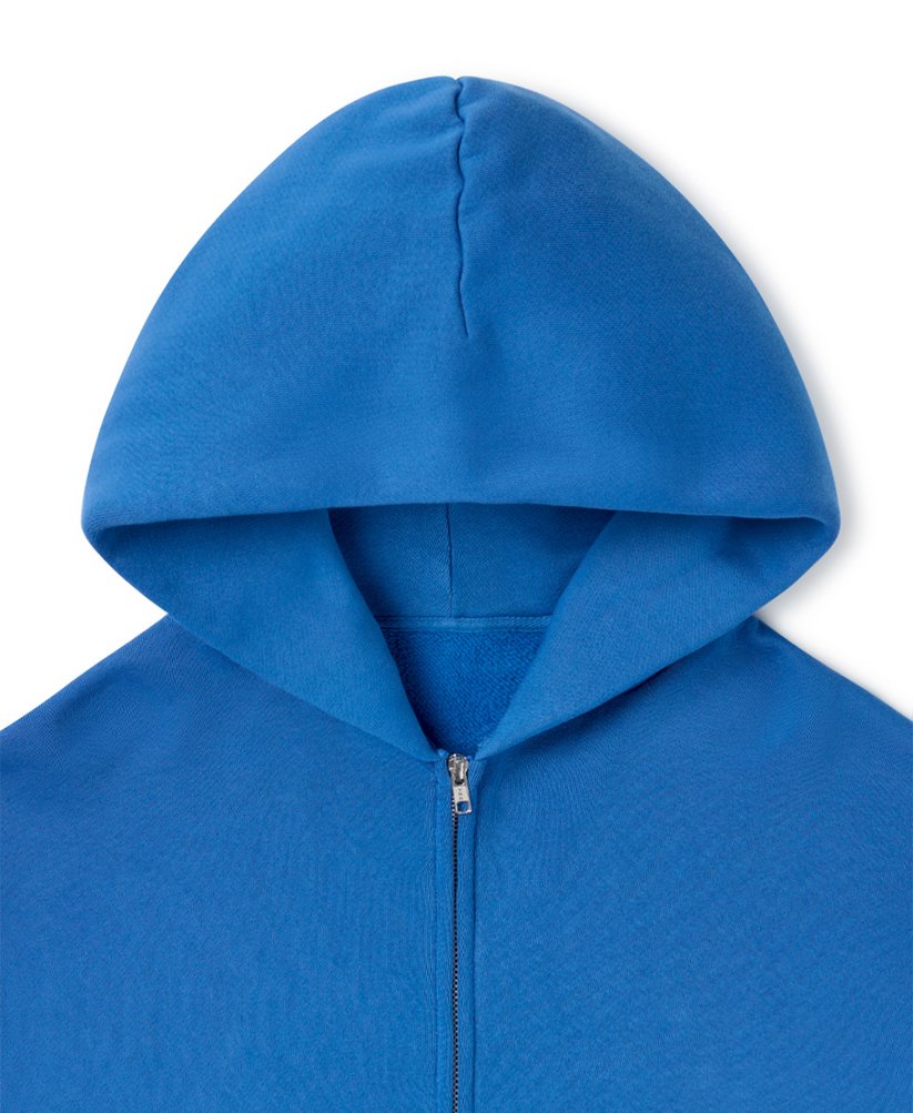 450 GSM 'Royal Blue' Zipper – Velour Garments