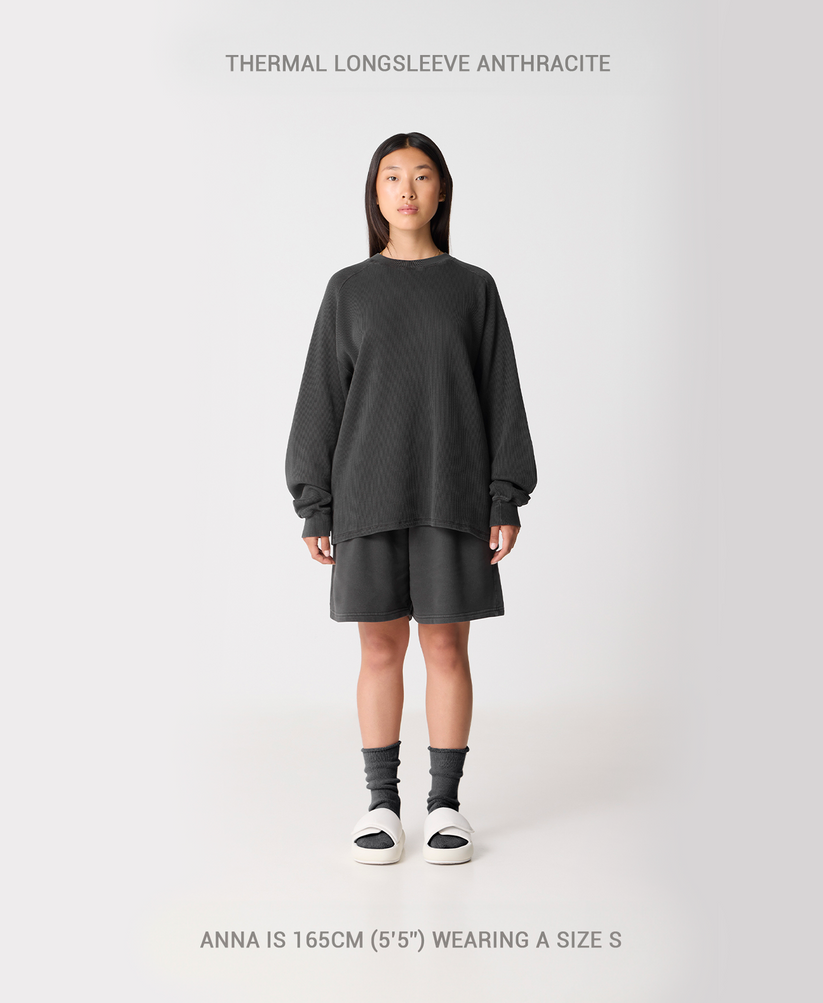350 GSM 'Anthracite' Thermal Longsleeve – Velour Garments
