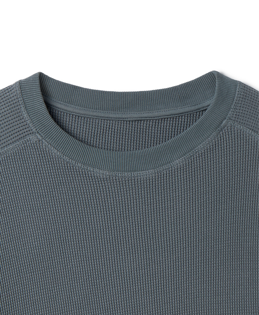 350 GSM 'Iron Gray' Thermal Longsleeve – Velour Garments