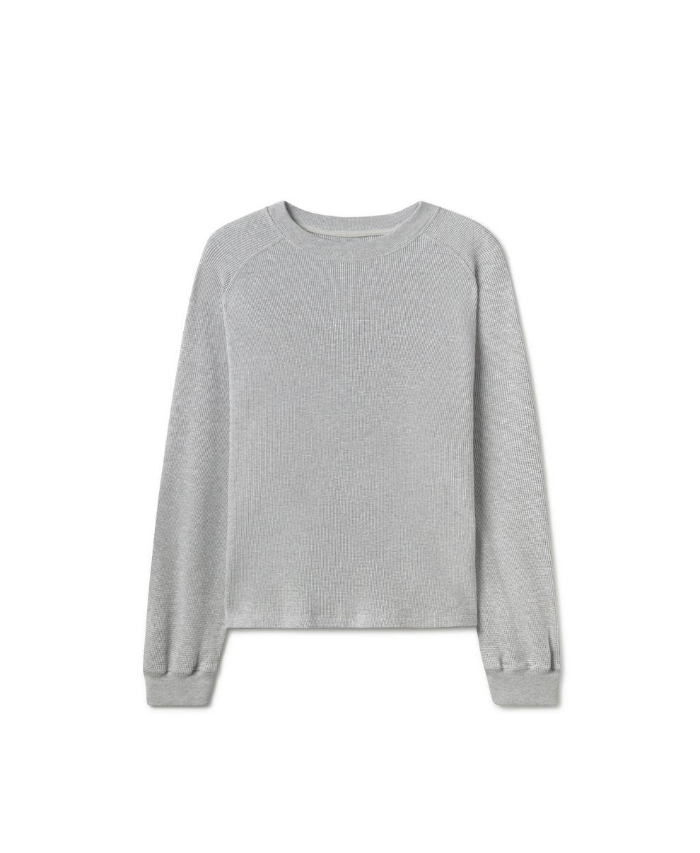350 GSM 'Light Heather Gray' Thermal Longsleeve – Velour Garments