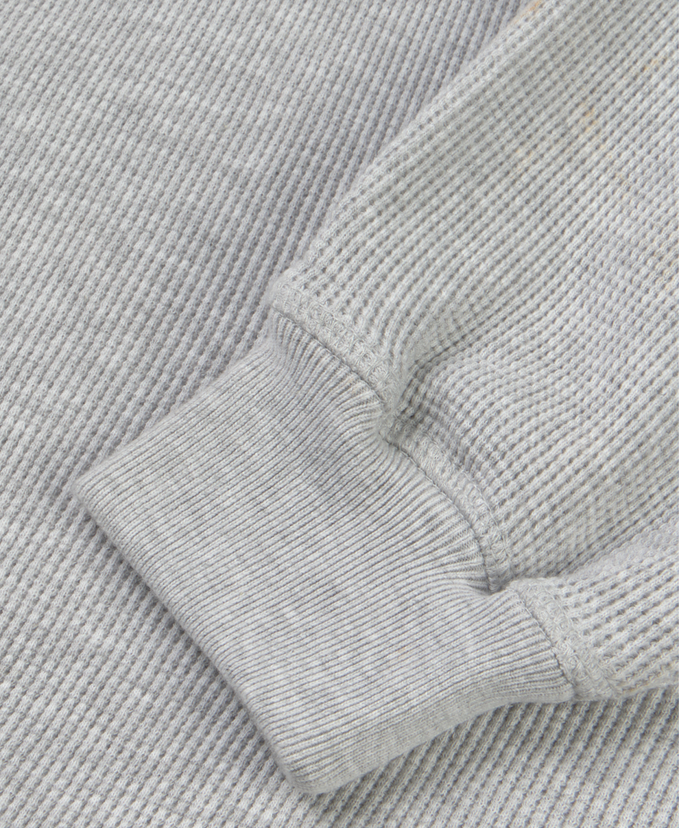 350 GSM 'Light Heather Gray' Thermal Longsleeve – Velour Garments