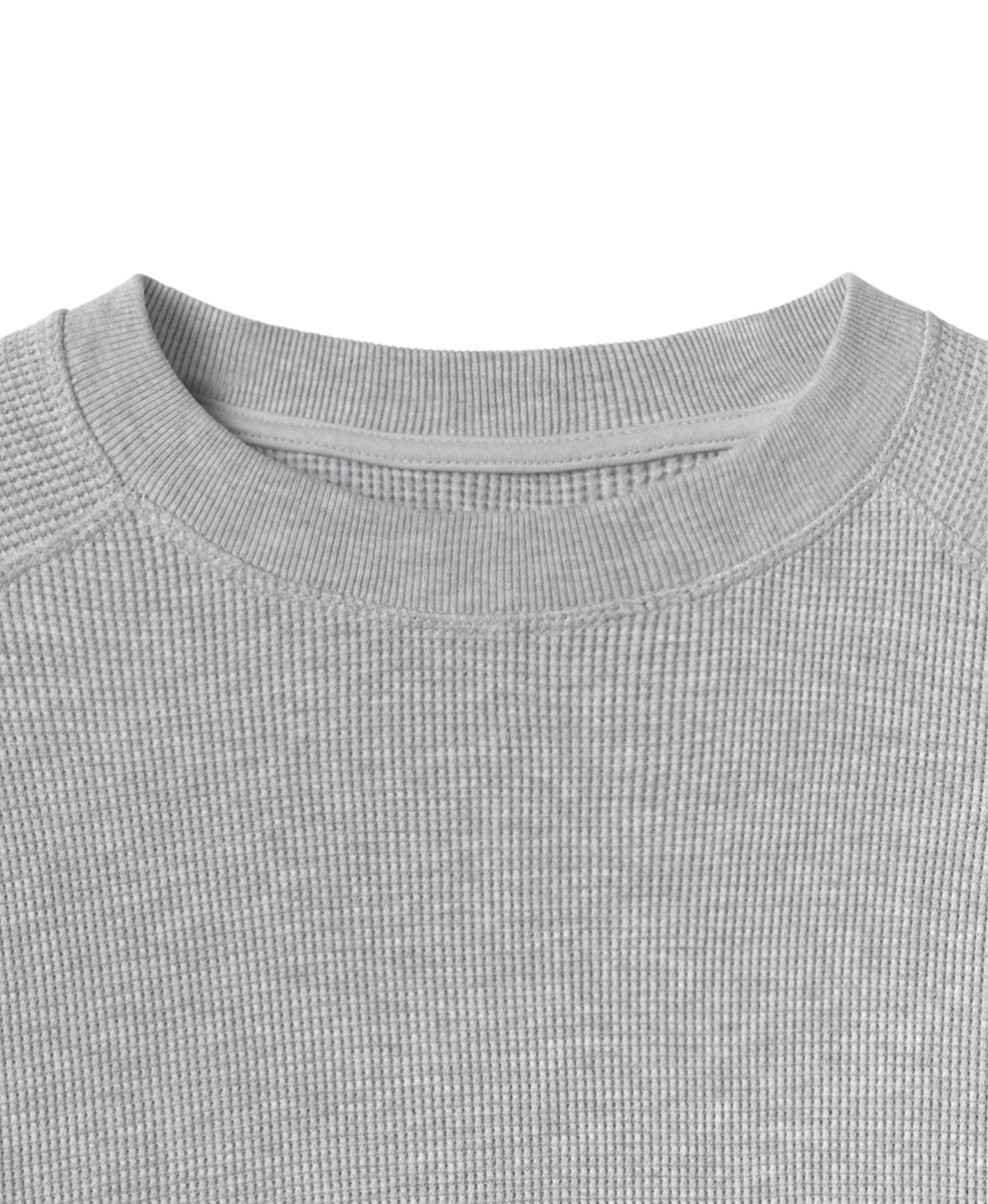 350 GSM 'Light Heather Gray' Thermal Longsleeve – Velour Garments