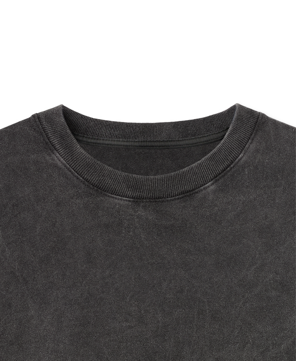 300 GSM 'Vintage Black' T-Shirt – Velour Garments