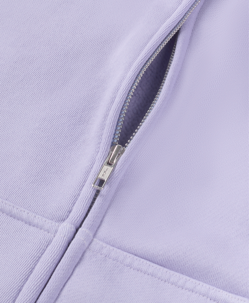450 GSM 'Lavender' Zipper – Velour Garments